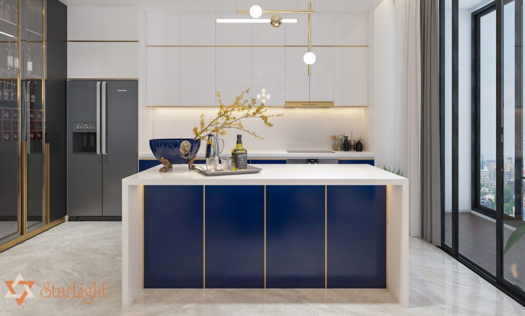 Bếp Aqua 2 Vinhomes Golden River - modun.vn